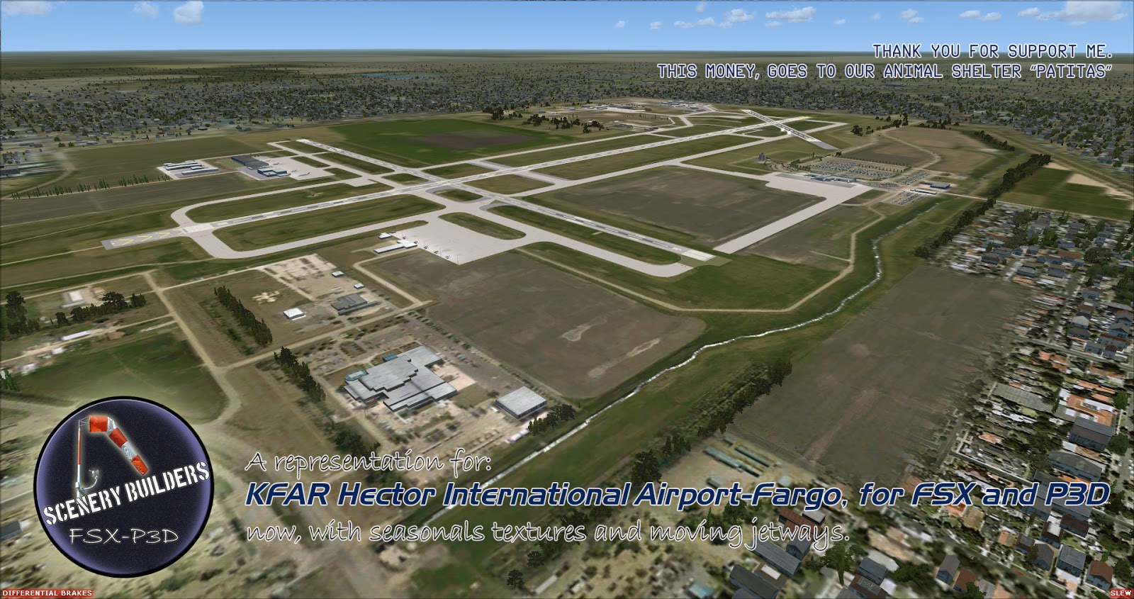 FSX, P3D, MSFS scenerybuilders.: KFAR Hector International Airport ...