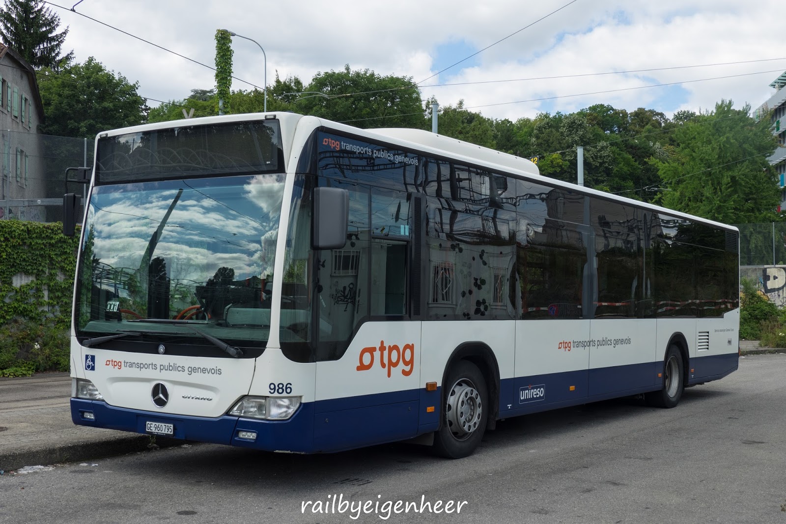 ÖFFENTLICHER VERKEHR: TPG (Geneve Tours) Bus Mercedes Citaro EVOBus ...