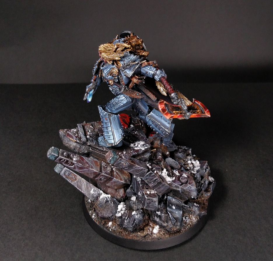 samson minis: Finished! Leman Russ, Primarch of the Space Wolves