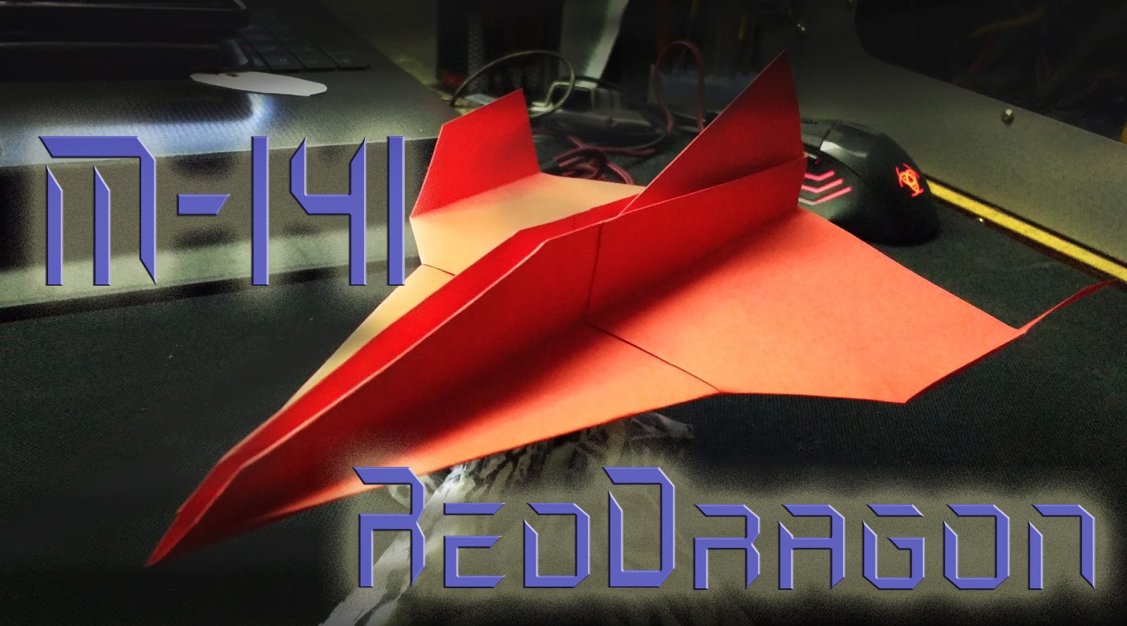 Avión de papel M-141 RedDragon | Do it your paper airplane!!