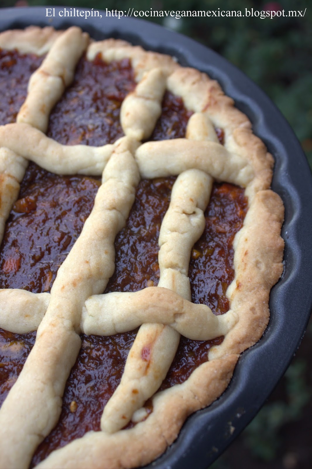 El chiltepín, la dulce cocina vegana : Pastafrola de papaya