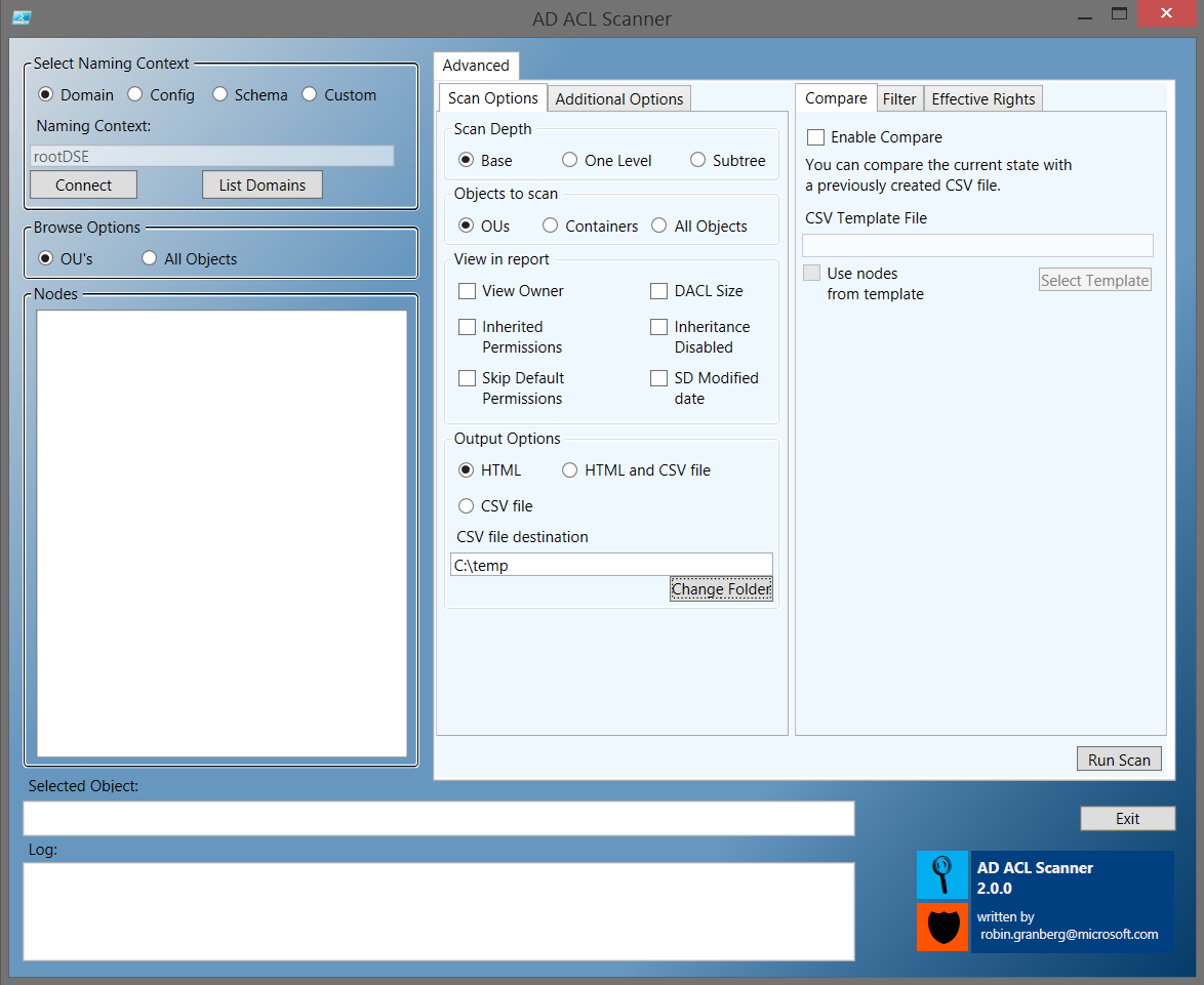 The Swede's blog: AD ACL Scanner