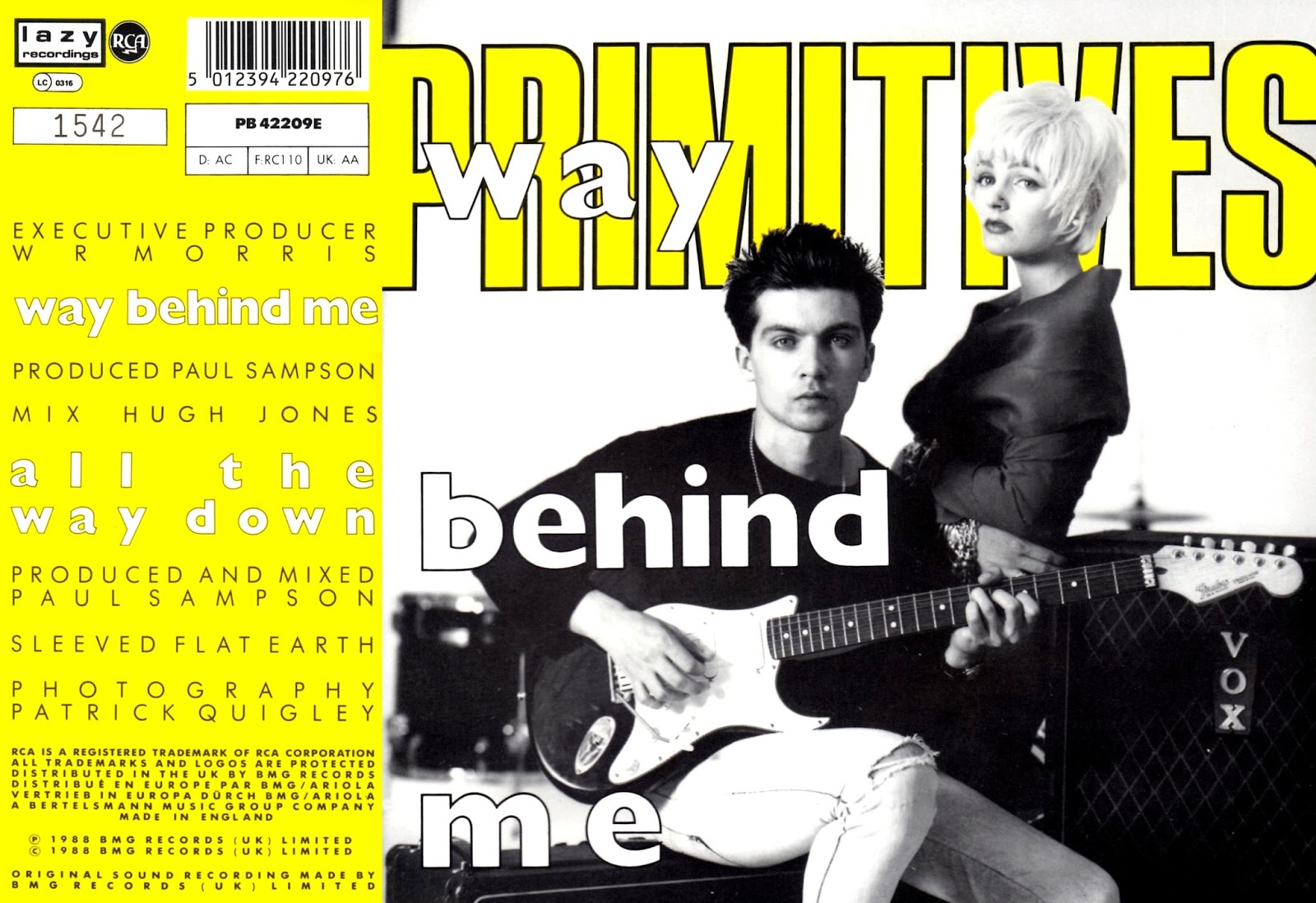Lansure's Music Paraphernalia: THE PRIMITIVES | TRACY CATTELL | Press Kits