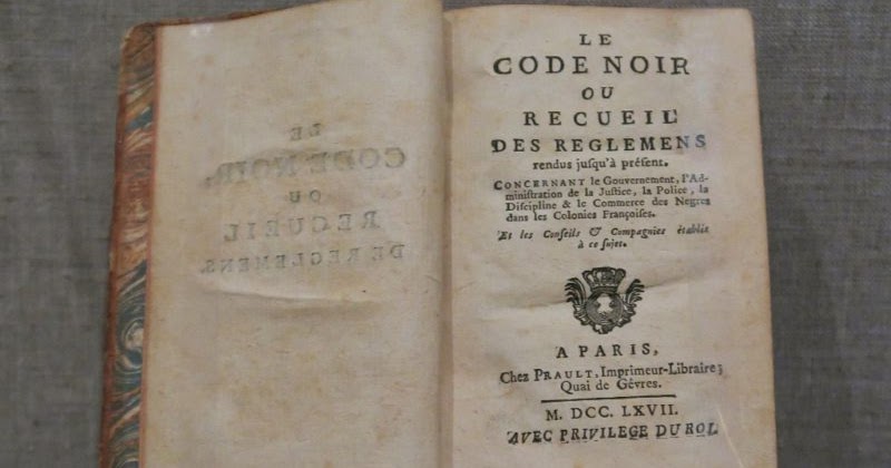 Anécdotas y curiosidades jurídicas | iustopía: El Código Negro Carolino