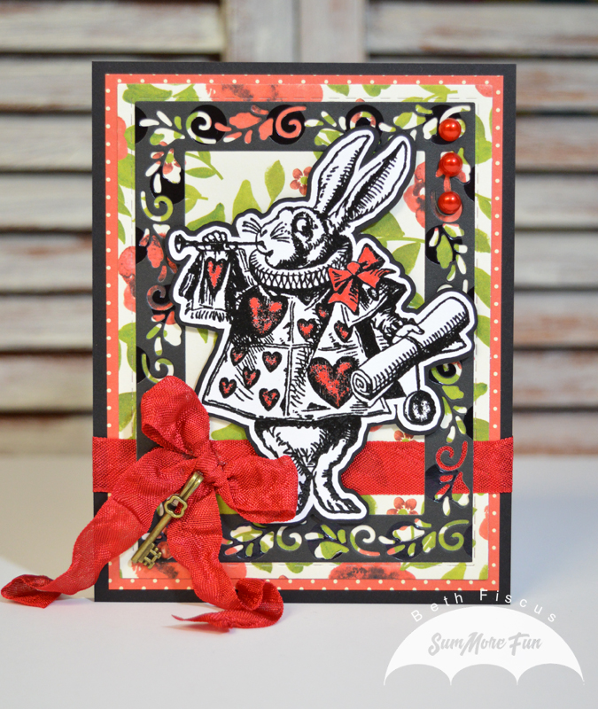 Beth's Beauties: White Rabbit Herald Card
