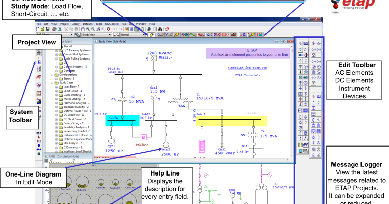 Electrical Power System Engineering : ETAP Tutorial, Getting Started.
