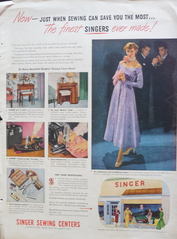 Running Stitches: Nostalgic Singer Ads