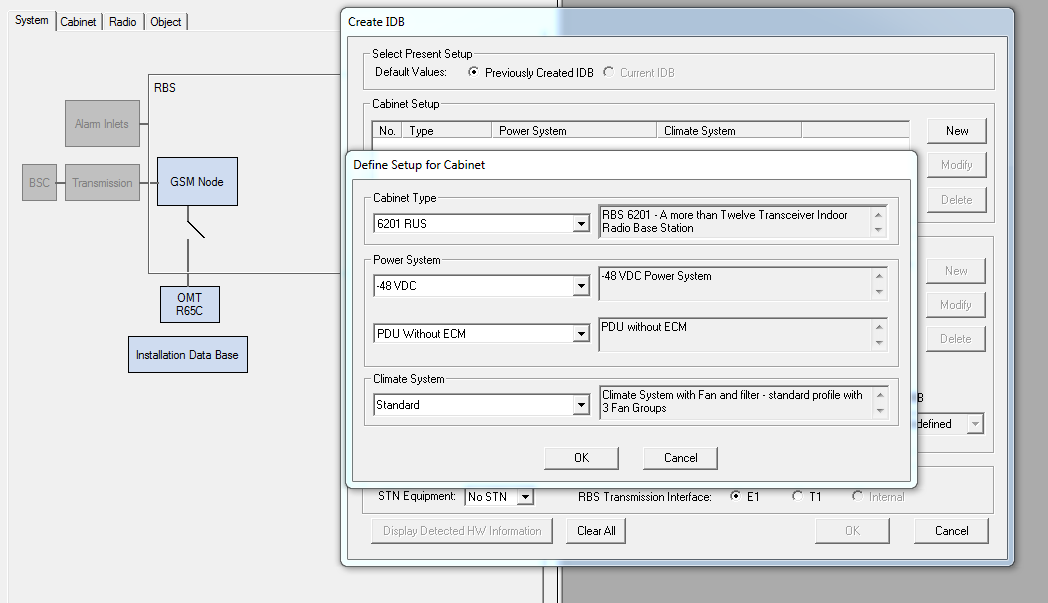 -Antenna sector setup -- New