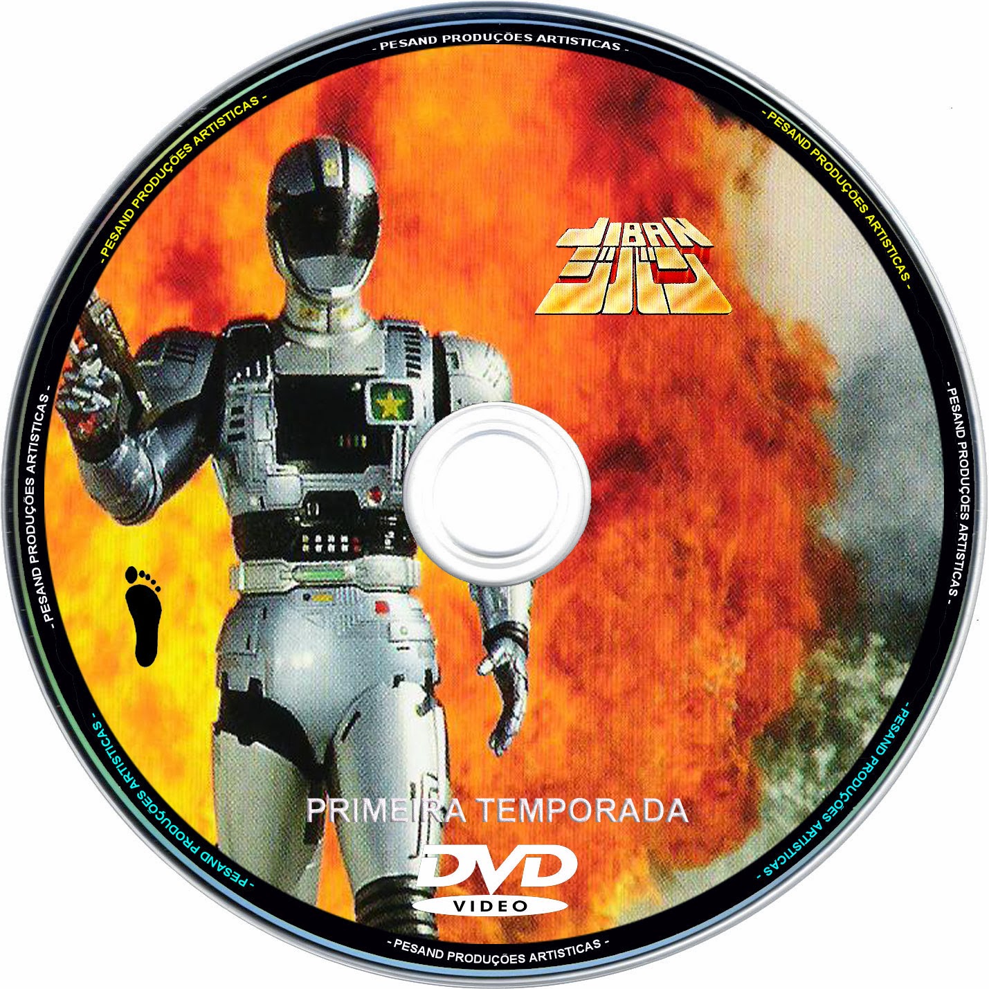 CAPAS EM SÉRIE: CAPA DVD - SÉRIE- JIBAN O POLICIAL DE AÇO