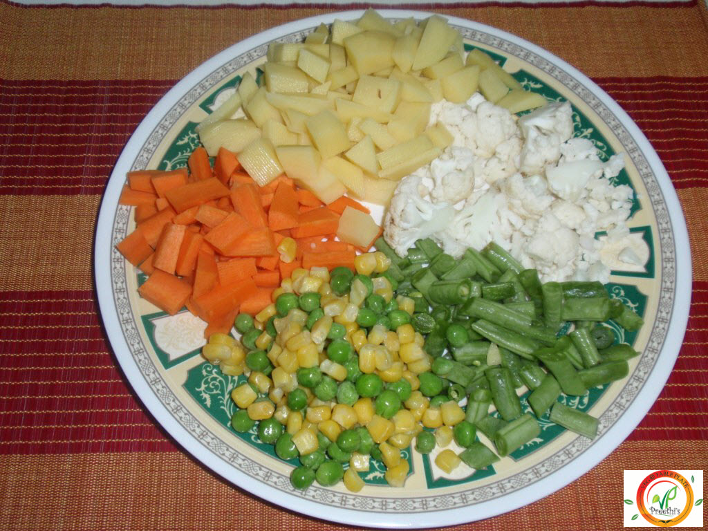 Preethi's Vegetable Plate: Vegetable Kurma