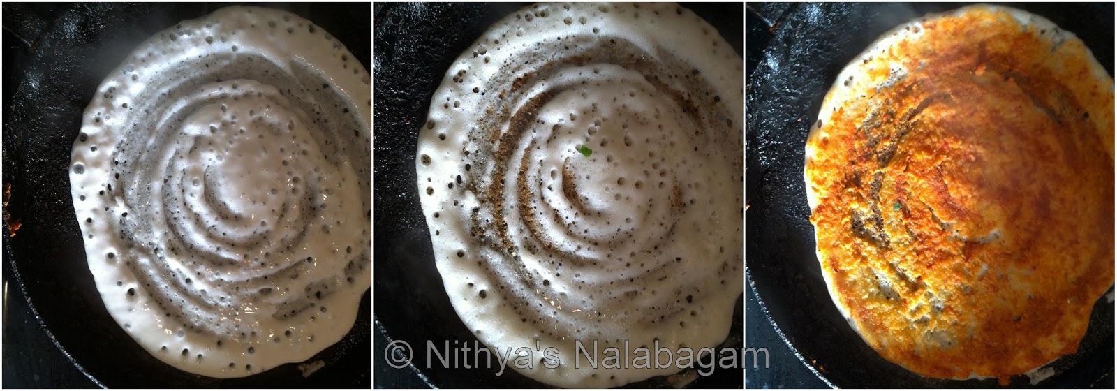 Open Butter Masala Dosa |Nithya's Nalabagam