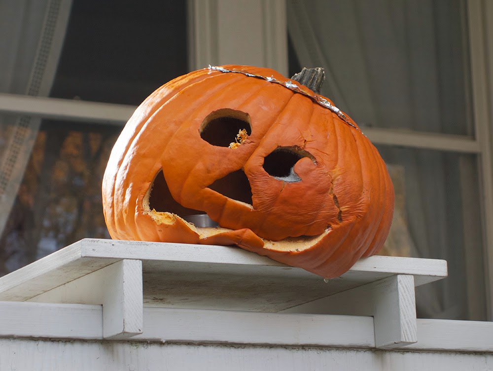 A Picture Each Day: My Poor Sad Jack-O-Lantern