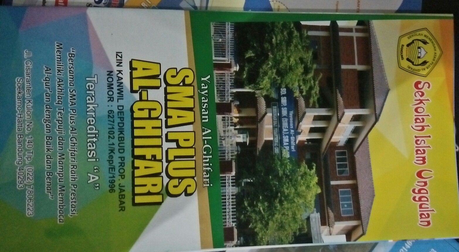 TK AL GHIFARI BANDUNG: YAYASAN AL-GHIFARI BANDUNG