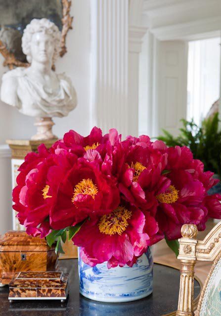 Chinoiserie Chic: Pink Flowers & Chinoiserie