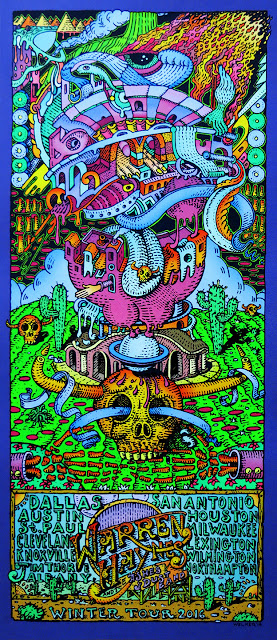 INSIDE THE ROCK POSTER FRAME BLOG: David Welker Warren Haynes Winter ...