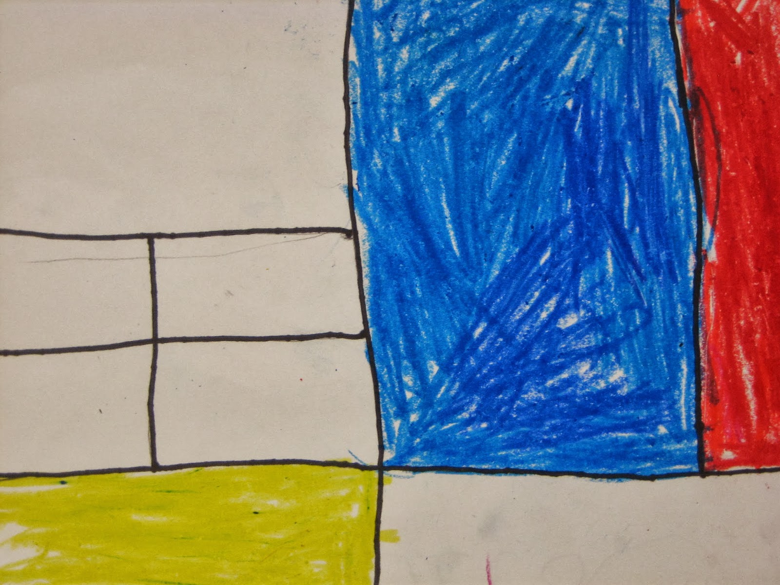 Creations from Young Minds: Kindergarten Mondrian Primary Colors