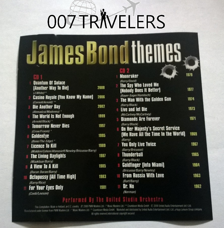 007 TRAVELERS: 007 Item: James Bond Themes: The Complete Collection ...