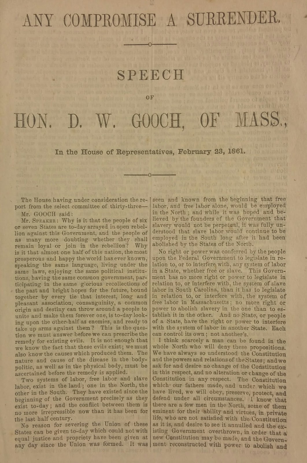 United States Constitution and Citizenship Day: Corwin Amendment