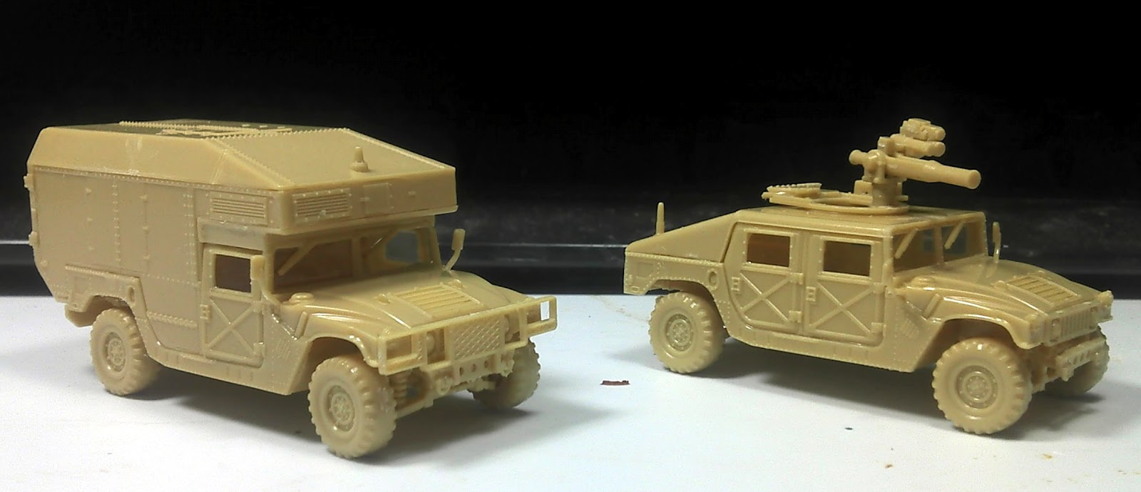 Wargames and Railroads: USMC HMMWV - Revell 1/72 M966 Tow, M977 Maxi ...
