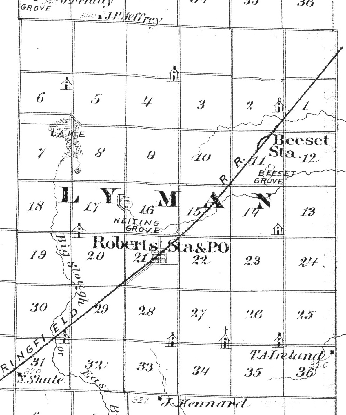 Roberts Illinois History: Roberts Surveyed in 1871