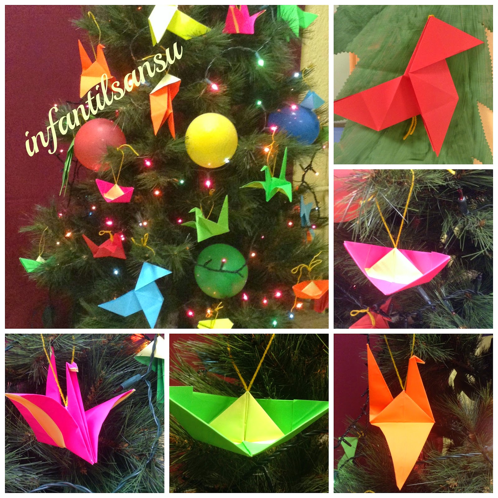 Infantilsansu: Nuestro árbol de Navidad con " Origami
