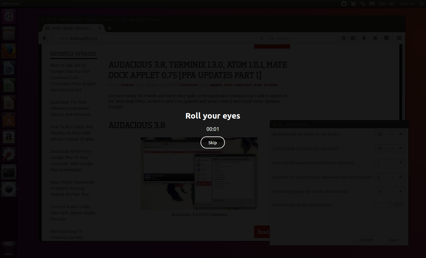 SafeEyes Protects You From Eye Strain When Working On The Computer ...