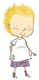 Cartoon Characters: Stella and Sam (PNG's)