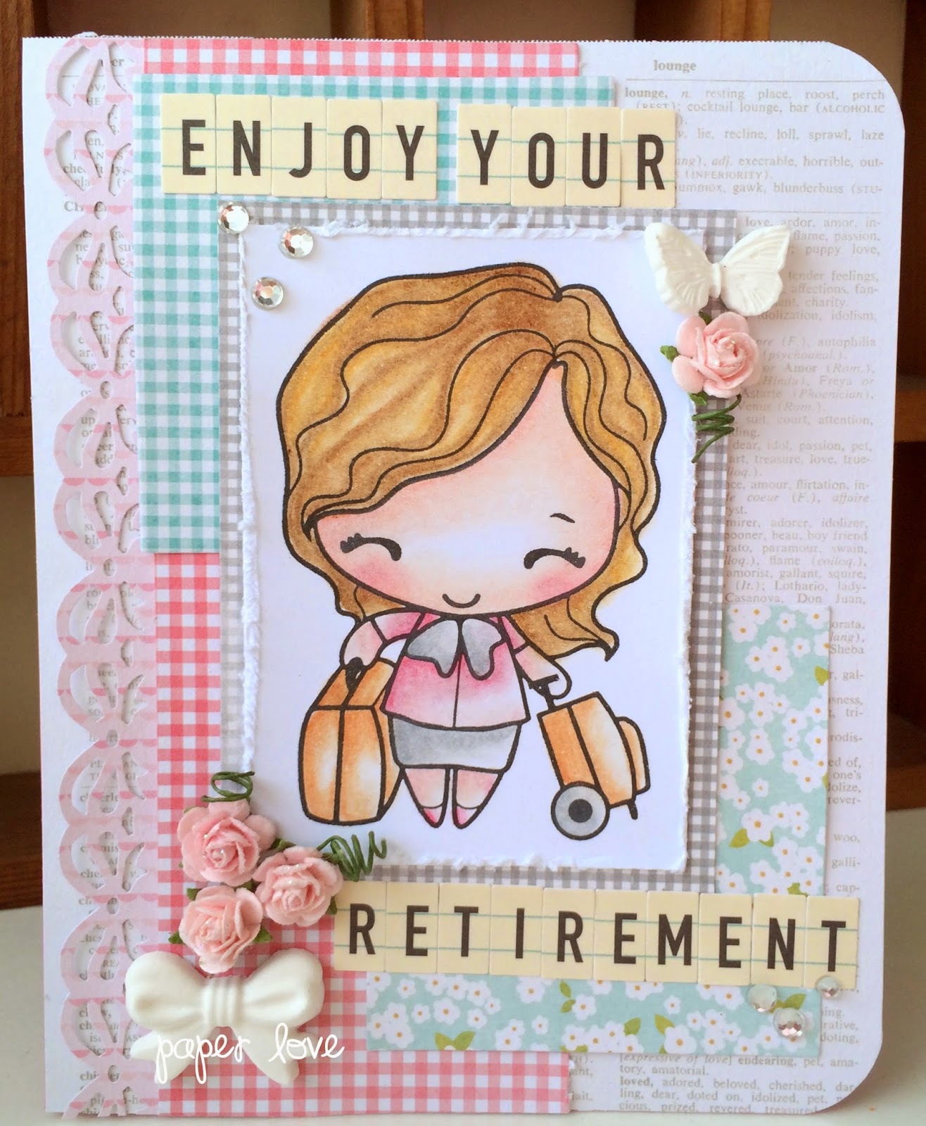 CAS card Enjoy your retirement - Yenni Paper Love