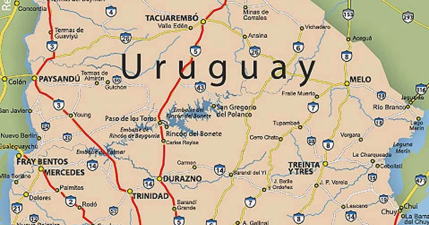 Buquebus Blog: Planos Ruteros de Uruguay - Vacaciones 2014