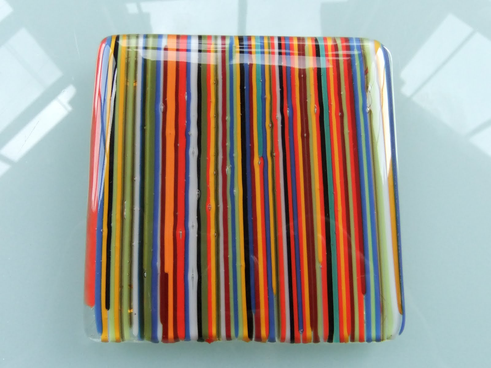 The Dotty One: Fused Glass