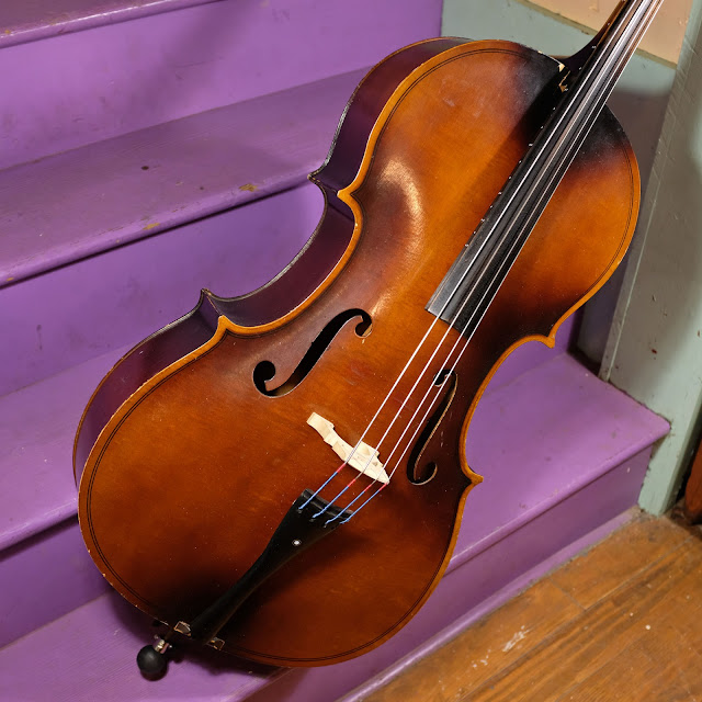1950s Kay 4/4 Cello to 1/8 Bass Conversion