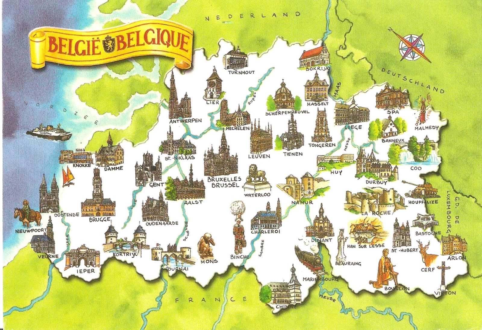 Belgium Beer Map