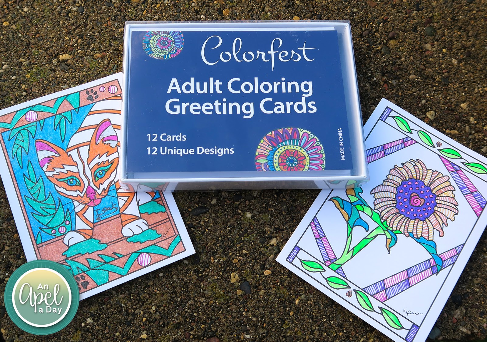 An Apel a Day: Adult Coloring Greeting Cards by @ColorfestCrafts Boxed ...