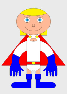 Superhero drawings by DC: Power Girl