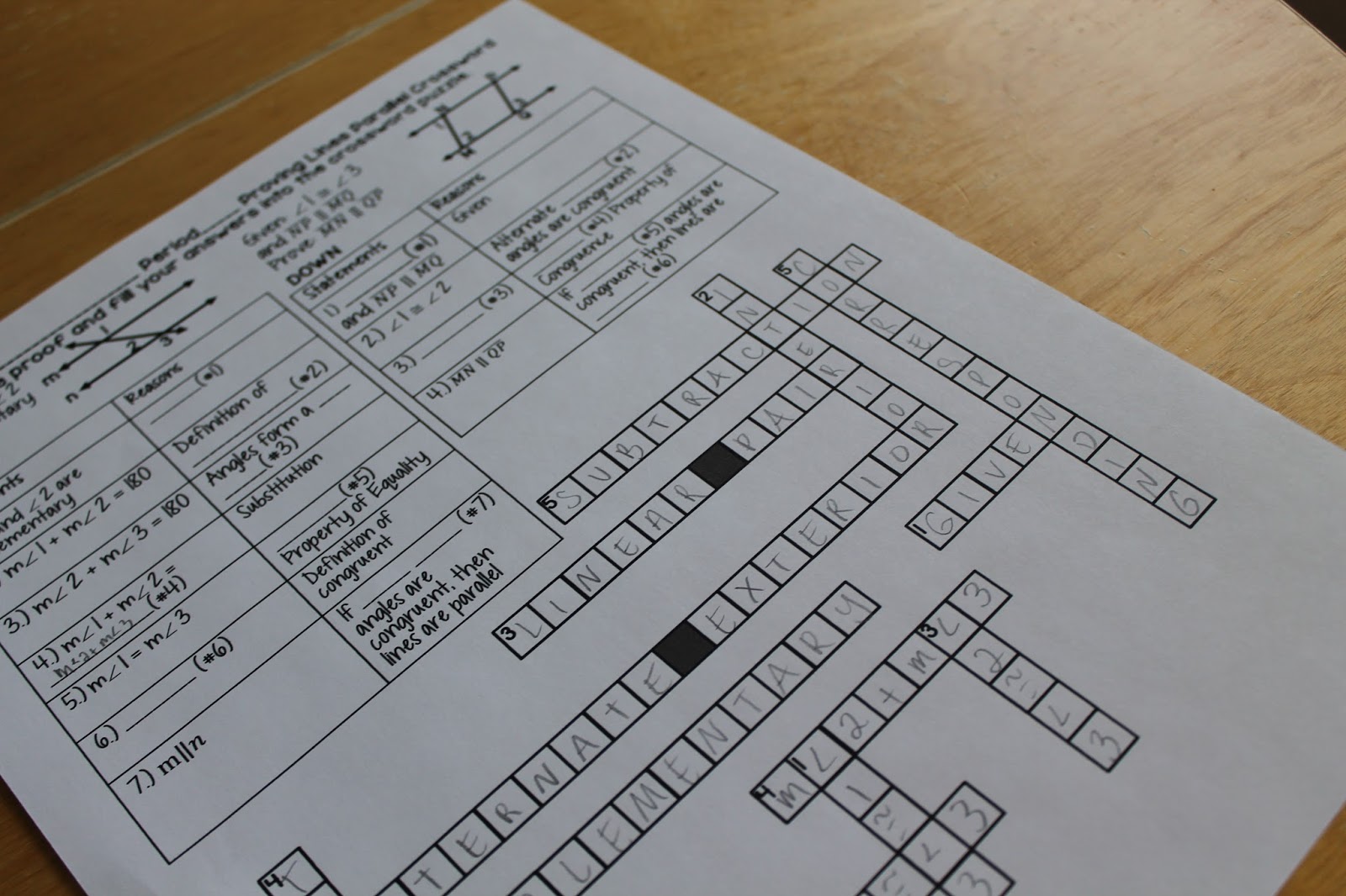 Math Dyal: How a hole puncher saved the day: Proving Lines Parallel ...