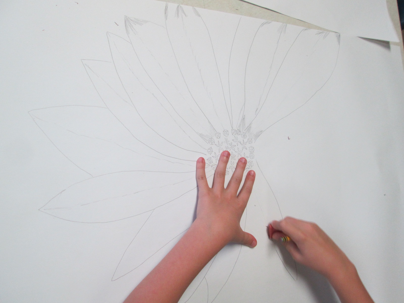 Art With A Smile: St. A Middle Schoolers Work on Georgia O'keeffe Giant ...