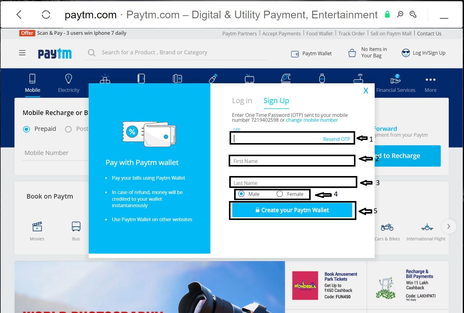 How To Create Paytm Account?