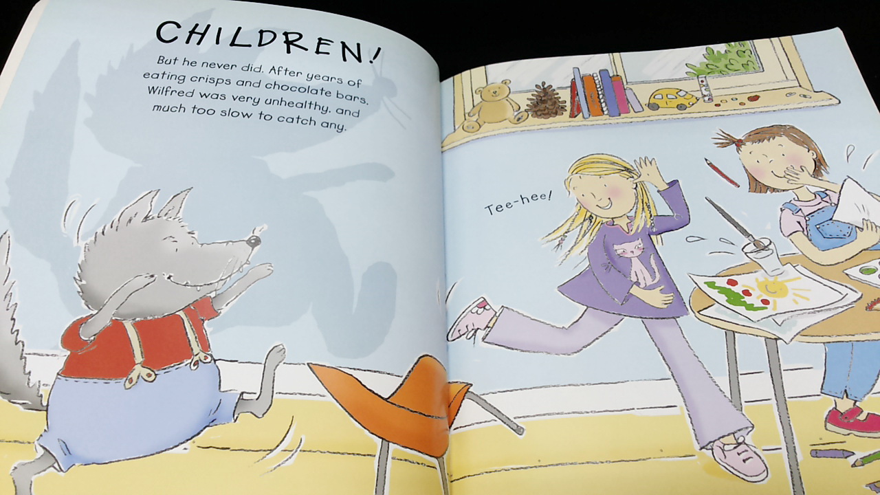 Kid Books Blog: 206.Not Now, Mrs.Wolf / The Healthy Wolf