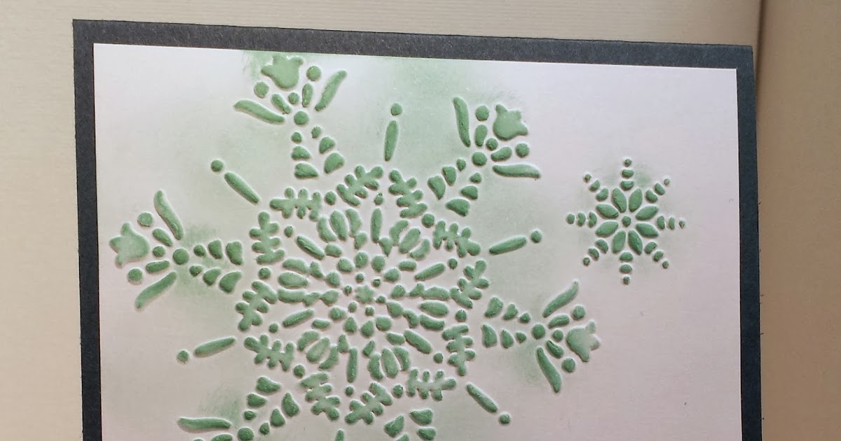 Mrs. Lincoln's Inkin: Let It Snow with Northern Flurry Embossing Folder