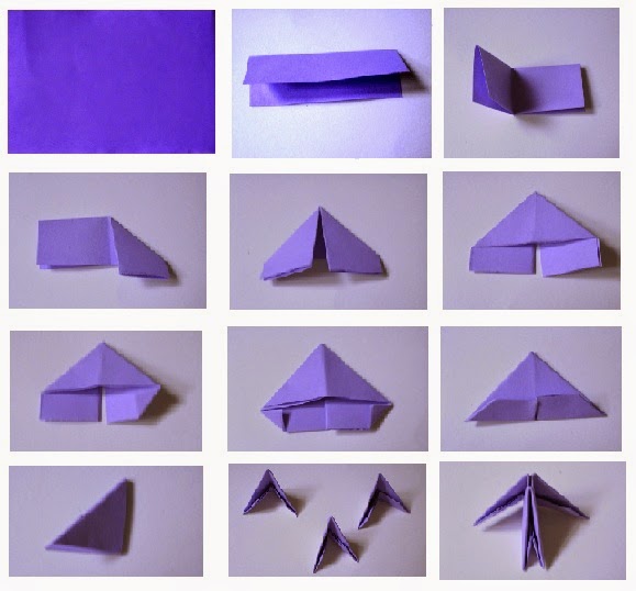 origami triangle pieces ~ instructions origami kids