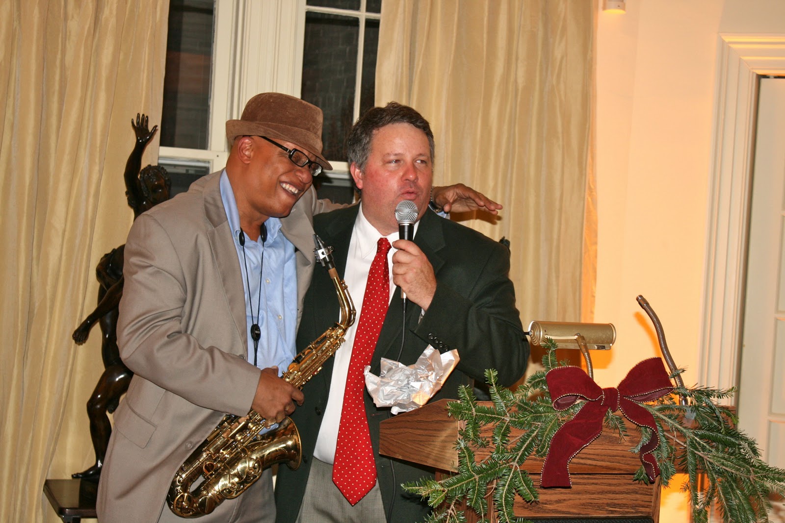 HOLLYWOOD ON THE POTOMAC: Ski Johnson celebrates with Washington Life