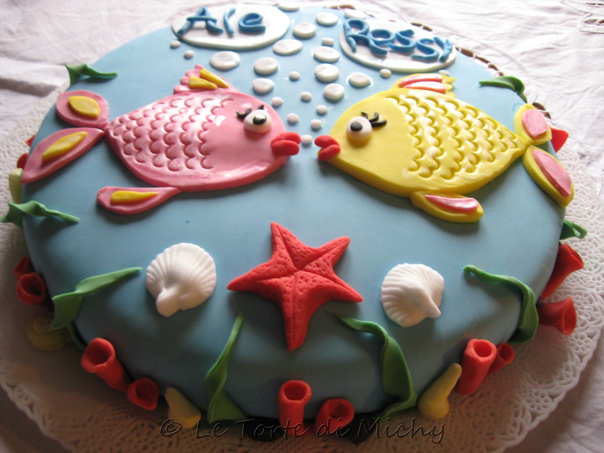 Torta Acquario (Aquarium Cake) – Le Torte di Michy