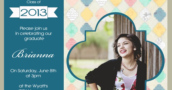 Loves To Create: Creative Team Tuesday - Custom Graduation Party Invite