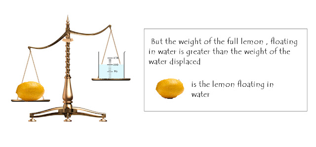 My Experiments and Results: Why does a lemon sink in water , initially ...