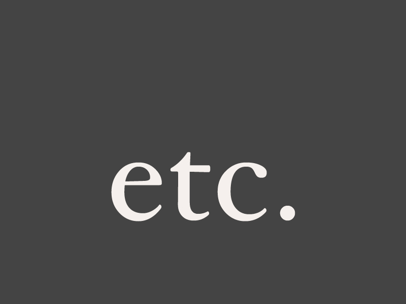 INDY ENGLISH: etc. แปลว่าอะไร