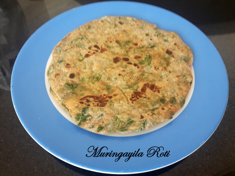 Drumstick leaves paratha (Muringayila roti) - Sasi's Cuisine