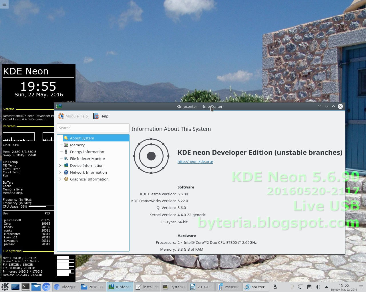 Byteria: Live KDE Neon Plasma (Wayland) Developer Edition Git-Unstable