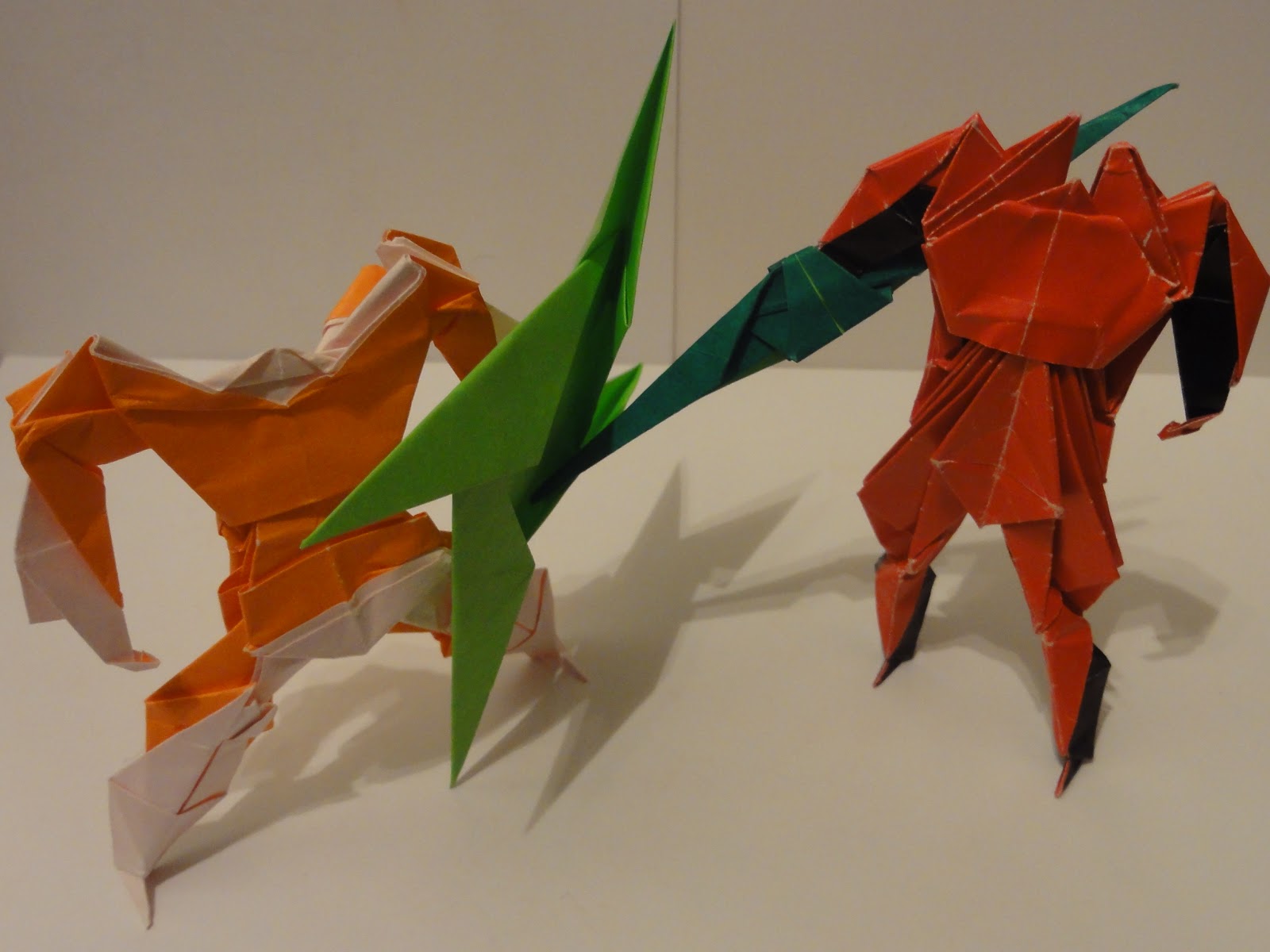 Ariake Aggie: Origami A Day 14: Cosmic Shuriken Guard and Super Orirobo ...