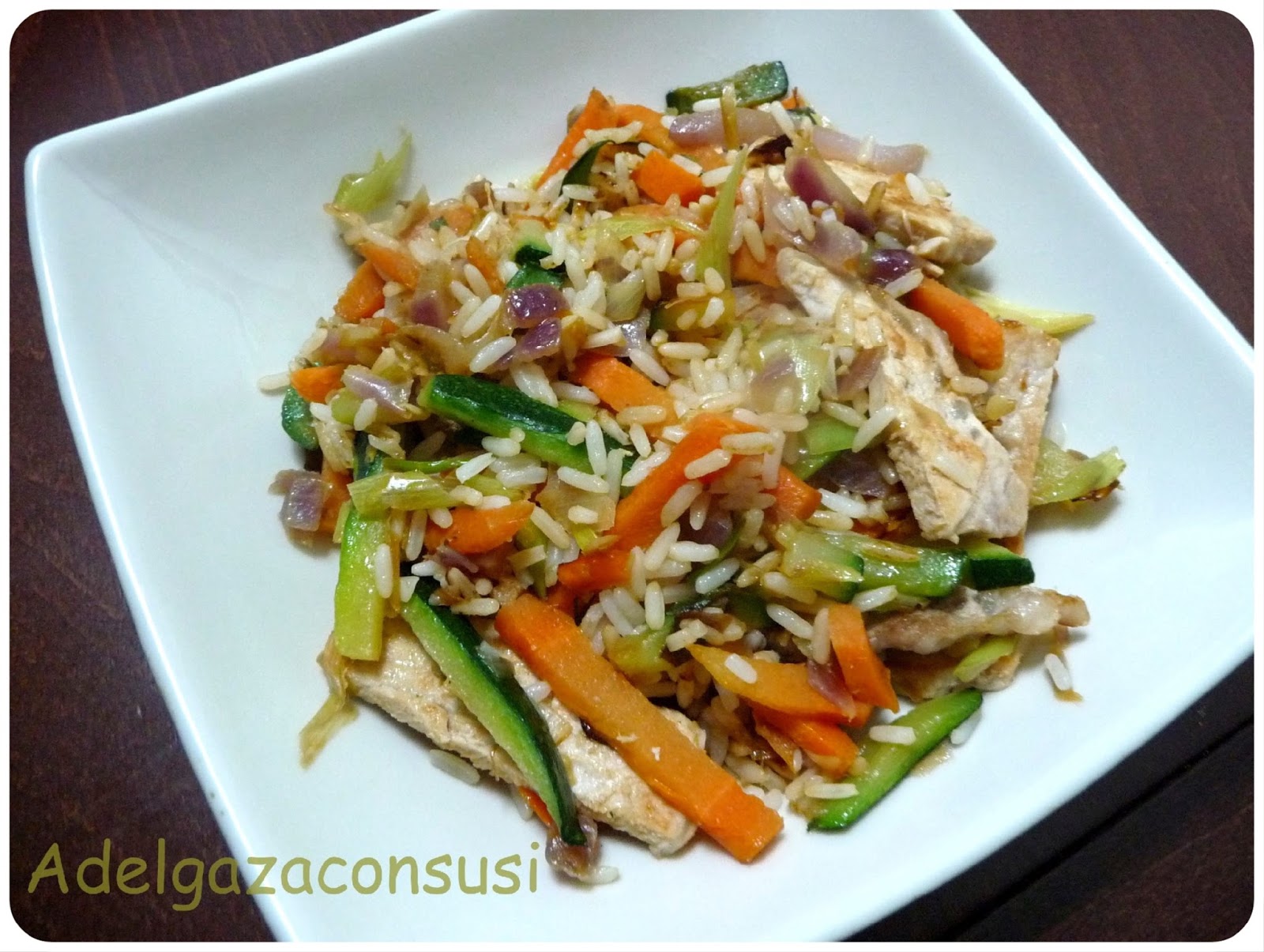 Recetas Light - Adelgazaconsusi: Cerdo salteado con verduras del Mercadona