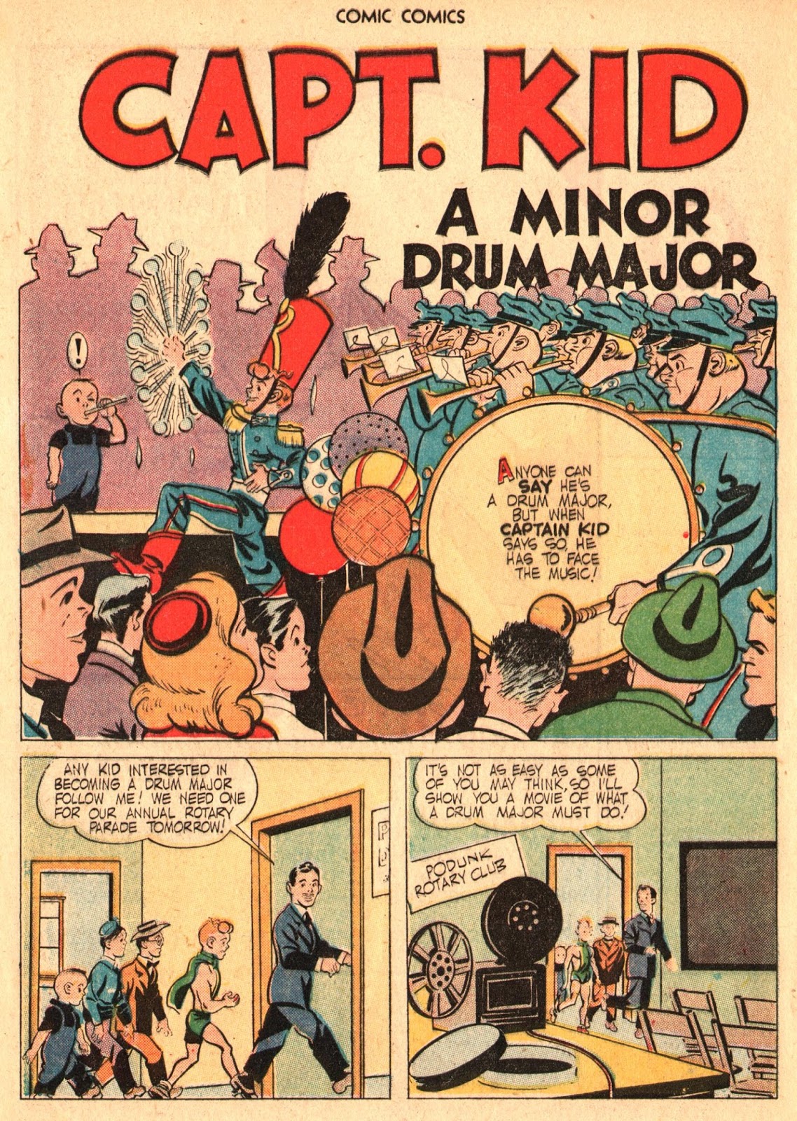 Four-Color Shadows: Captain Kid-Comic Comics-1946